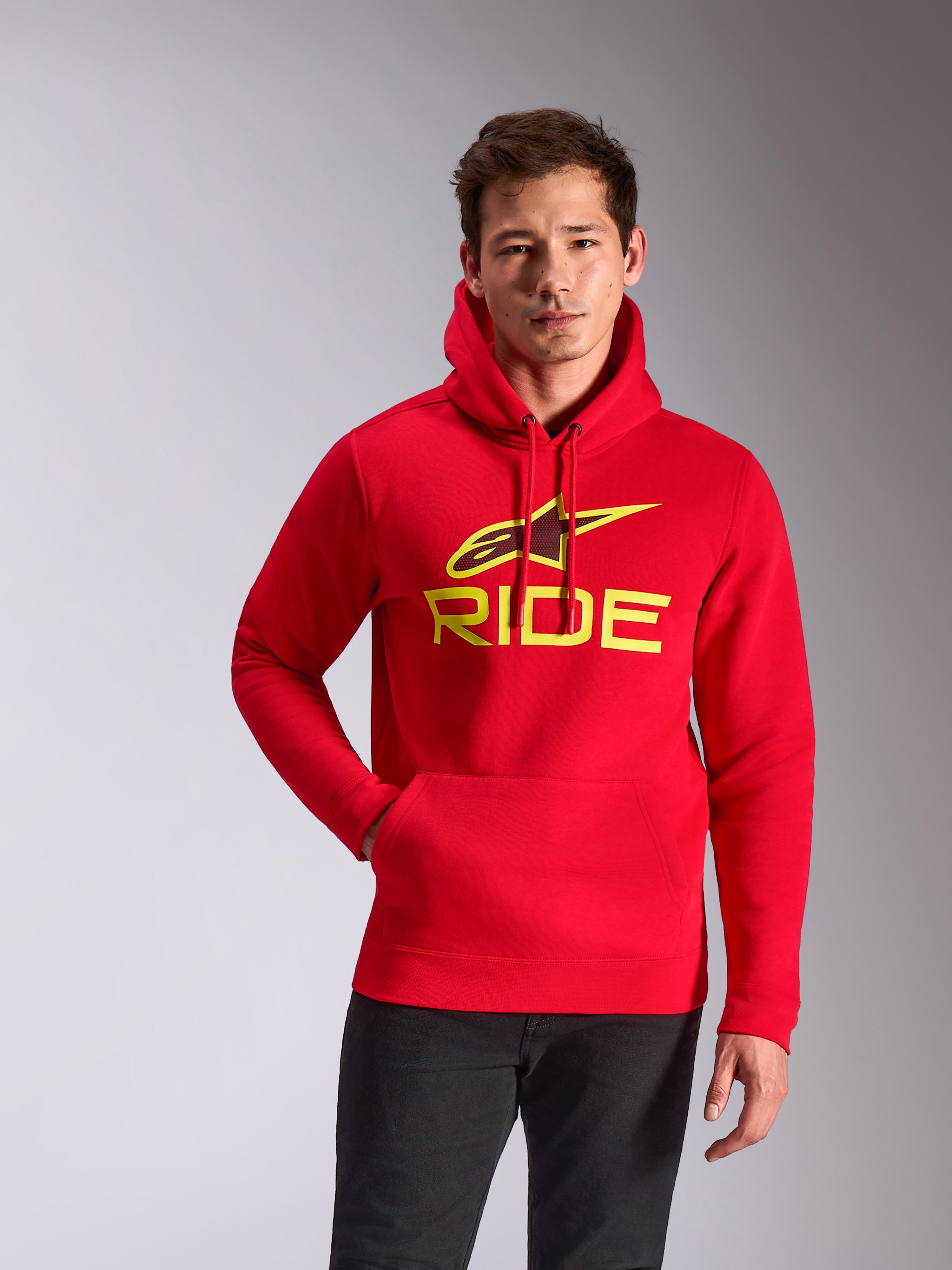 Ride V3 - Yellow Sportswear Hoodie | Alpinestars®