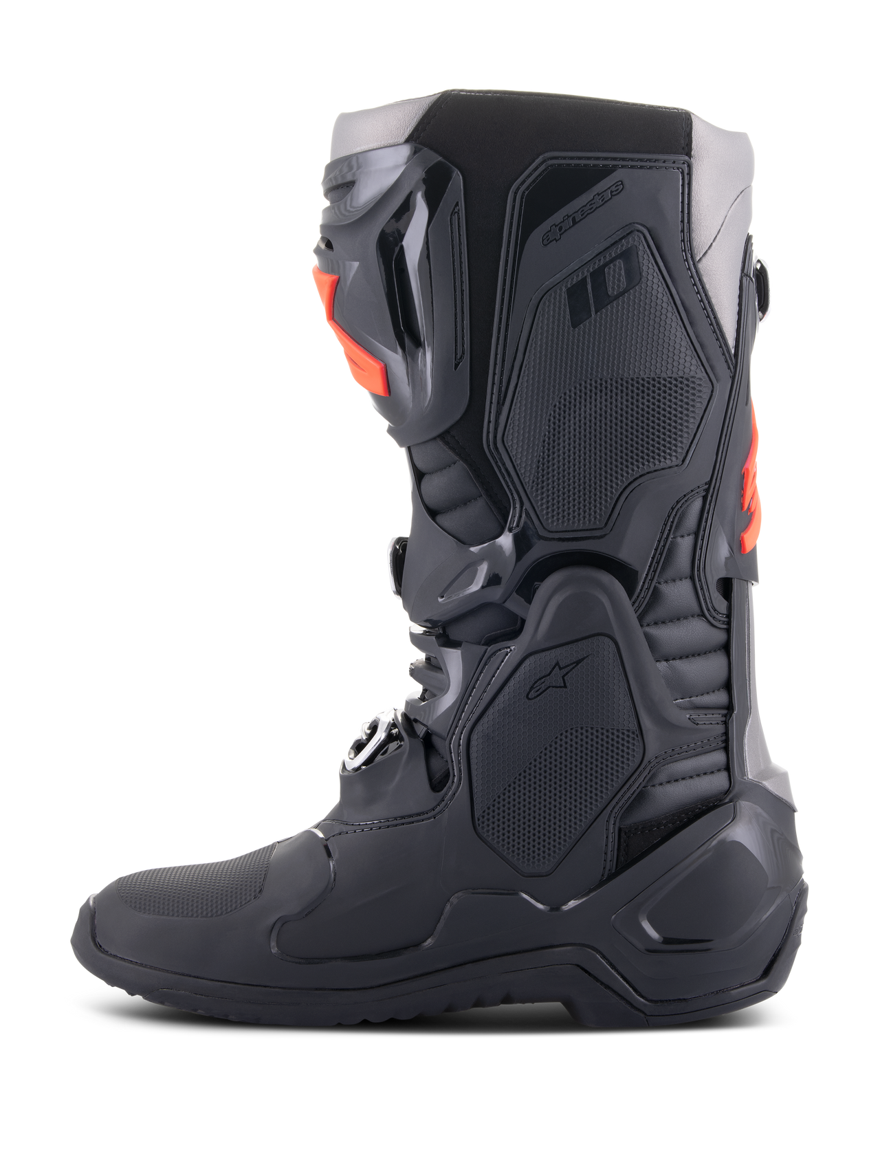 Tech 10 - Black Red MX Boots | Alpinestars®