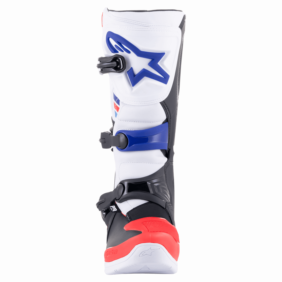 Tech 3 - Red Dark Blue MX Boots | Alpinestars®