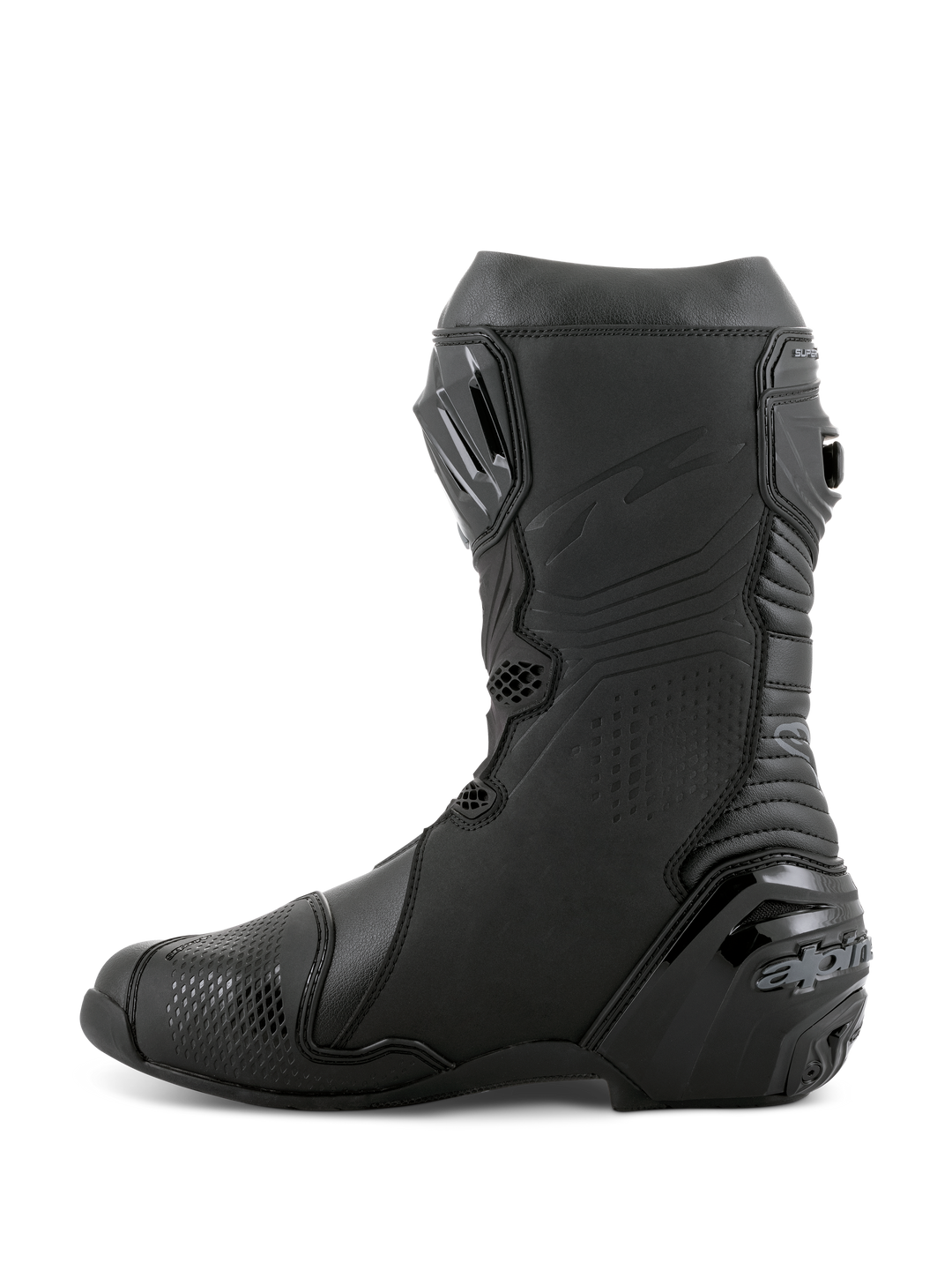 Supertech R - Black Motorcycle Boots | Alpinestars®