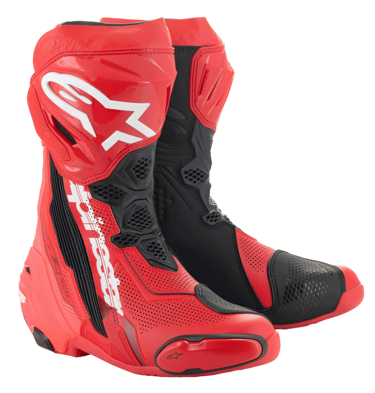 Supertech R Vented Boots - BLACK RACING/SPORT Footwear | Alpinestars