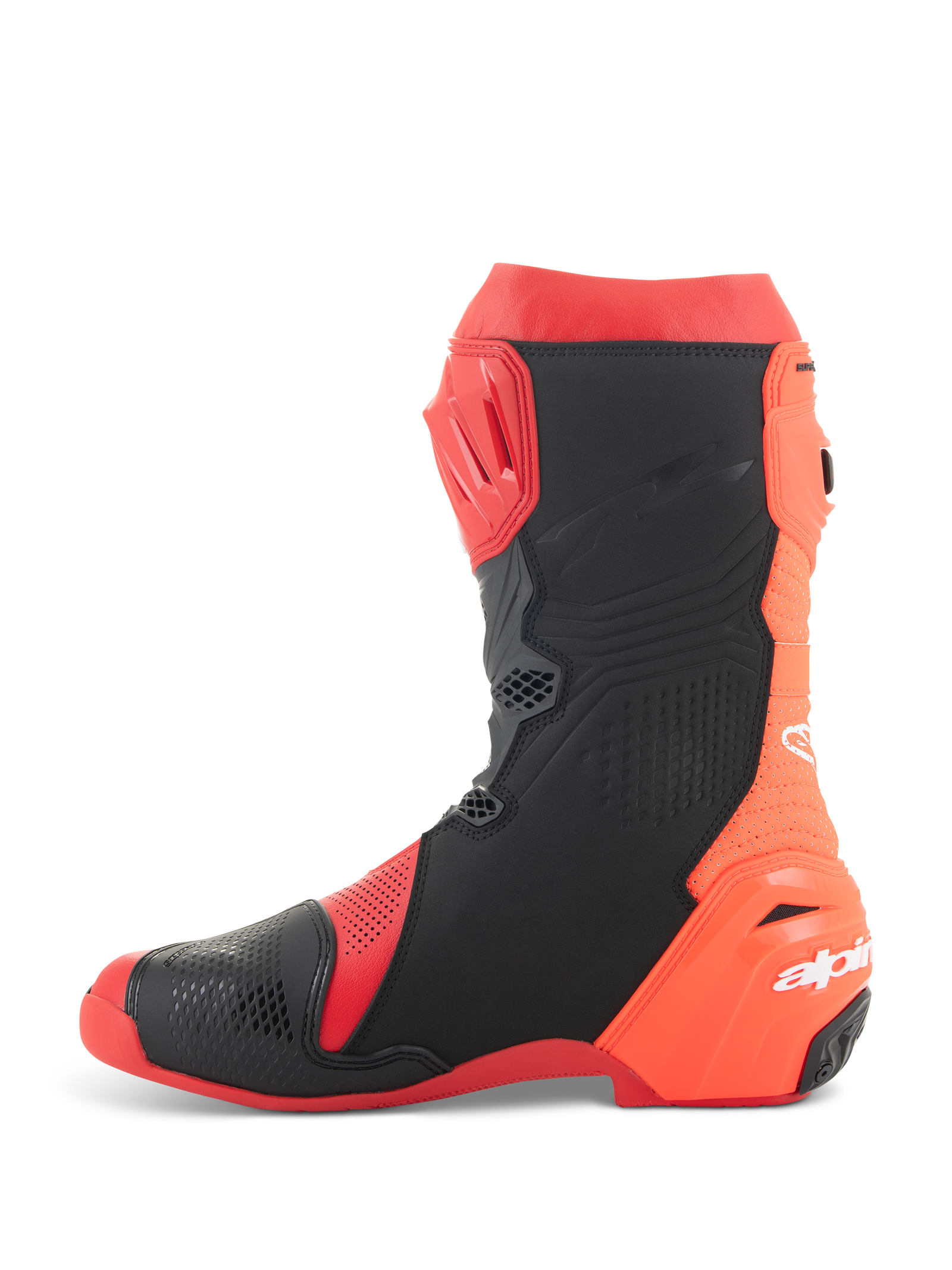Supertech R Vented - Black Motorcycle Boots | Alpinestars®