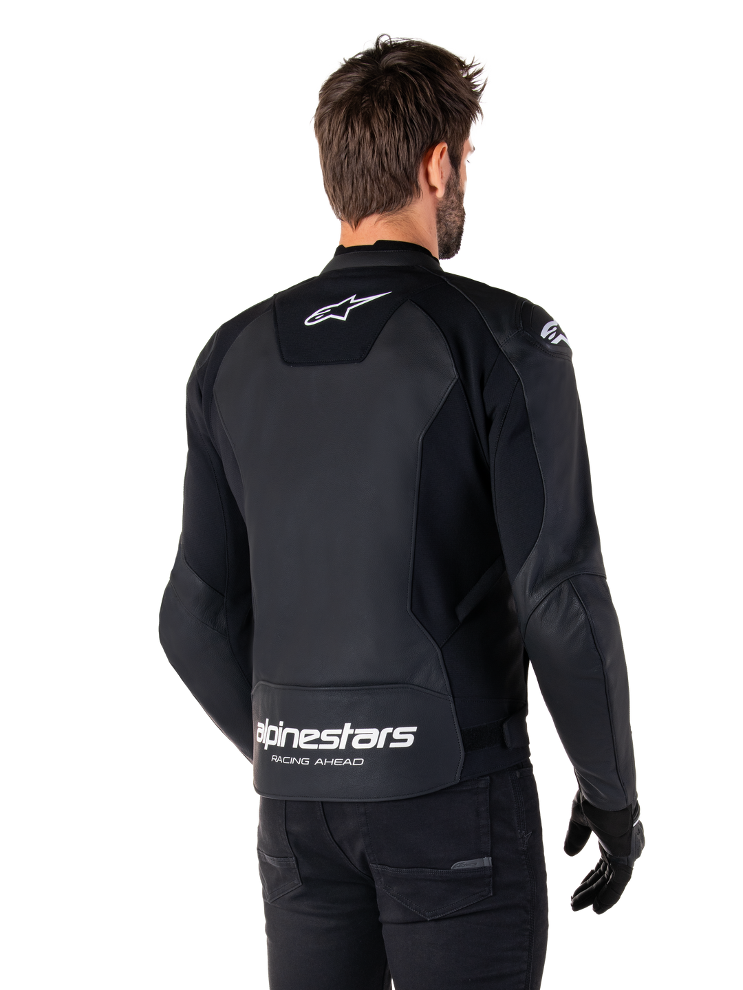 Faster V3 - Black Motorcycle Jacket | Alpinestars®