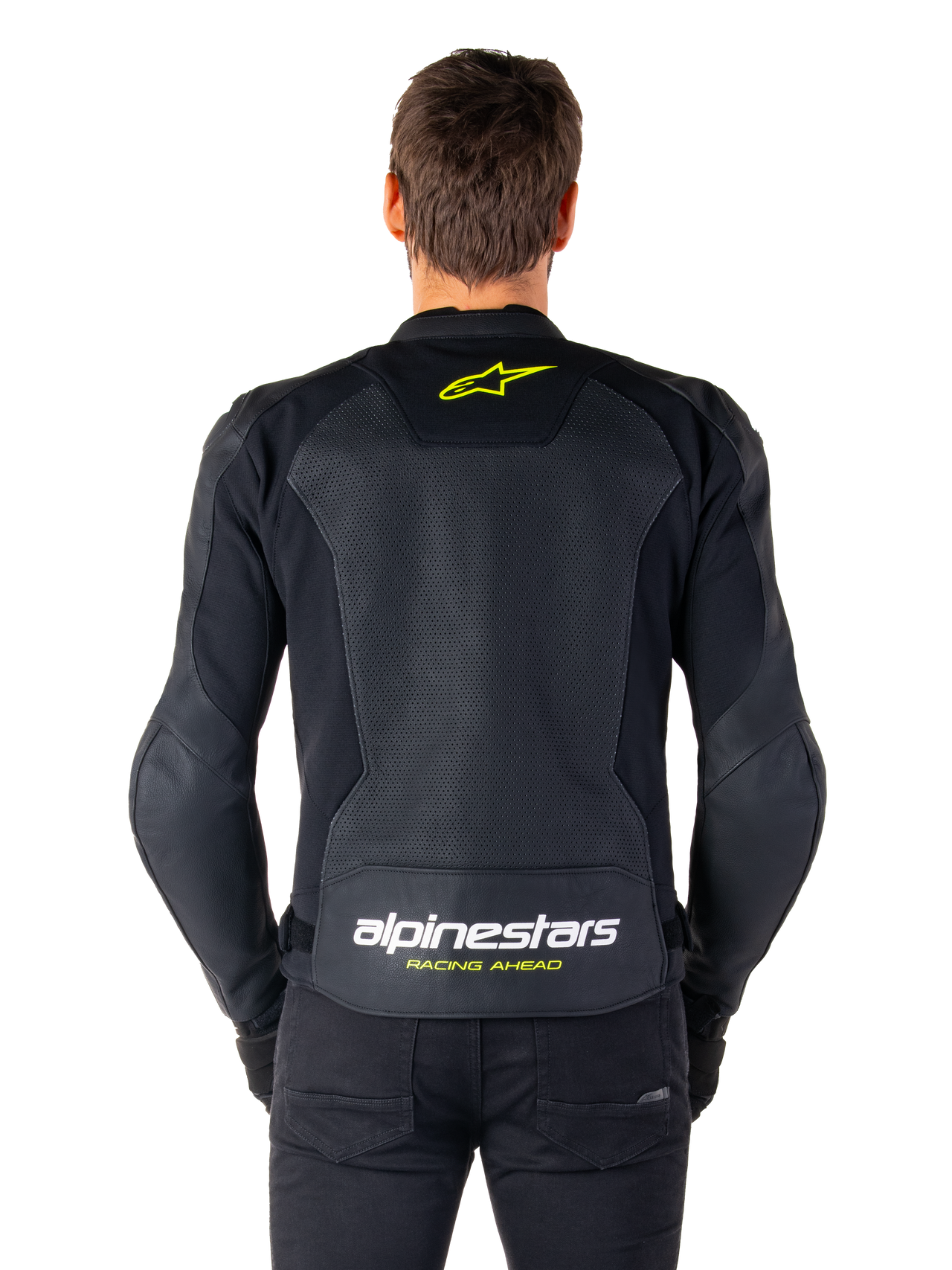 Faster V3 Airflow Leather Jacket - BLACK RACING/SPORT Jackets ...
