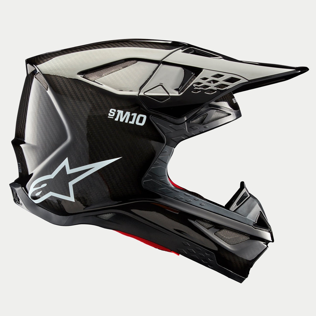 Supertech M10 Solid - Black MX Helmet | Alpinestars®